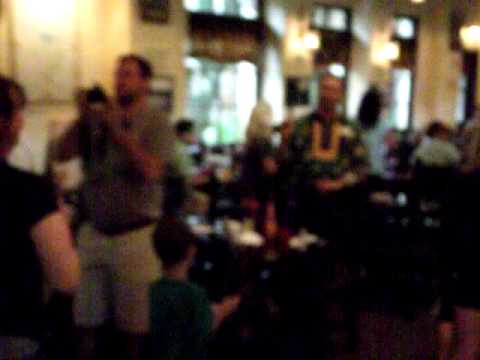 conga line with son and cute girls,and Mickey Mouse at Tuskerhouse ...