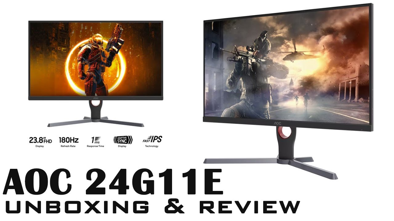 AOC 24G11E 24inch IPS Gaming Monitor 1080P | Unboxing & Review | Best ...