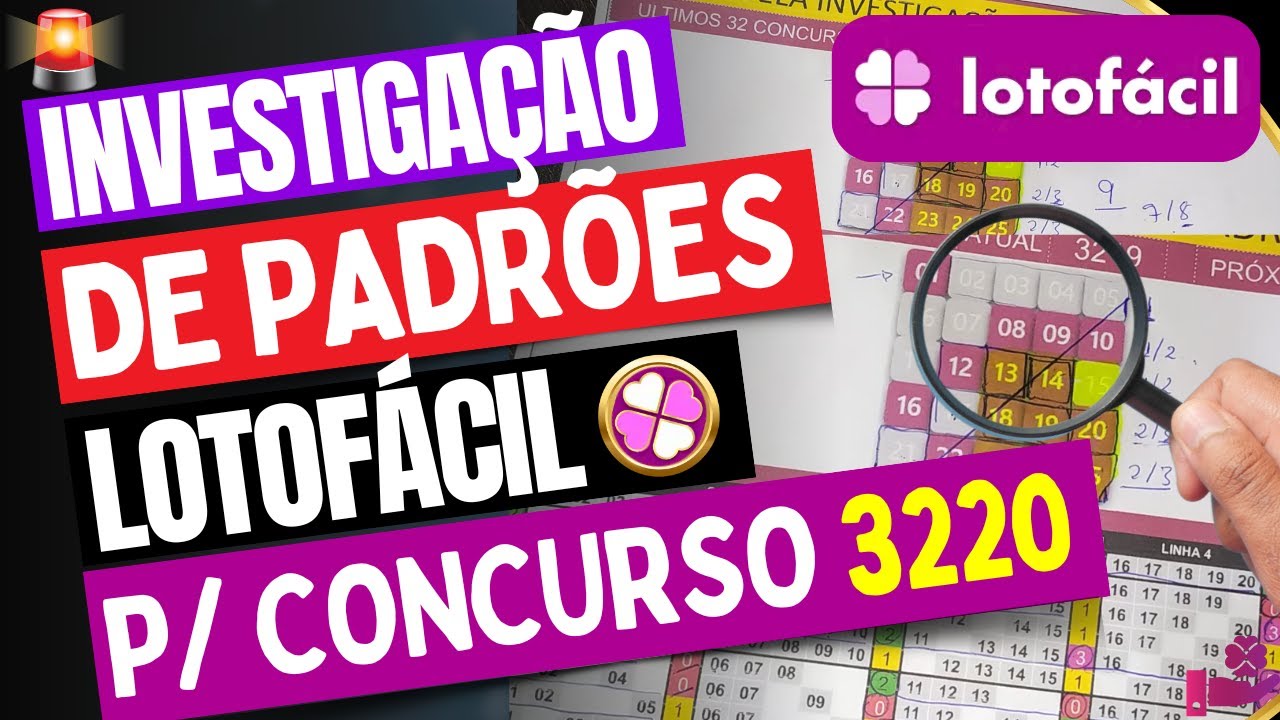 Investigação Padrões lotofacil 3220 Final 0 - YouTube