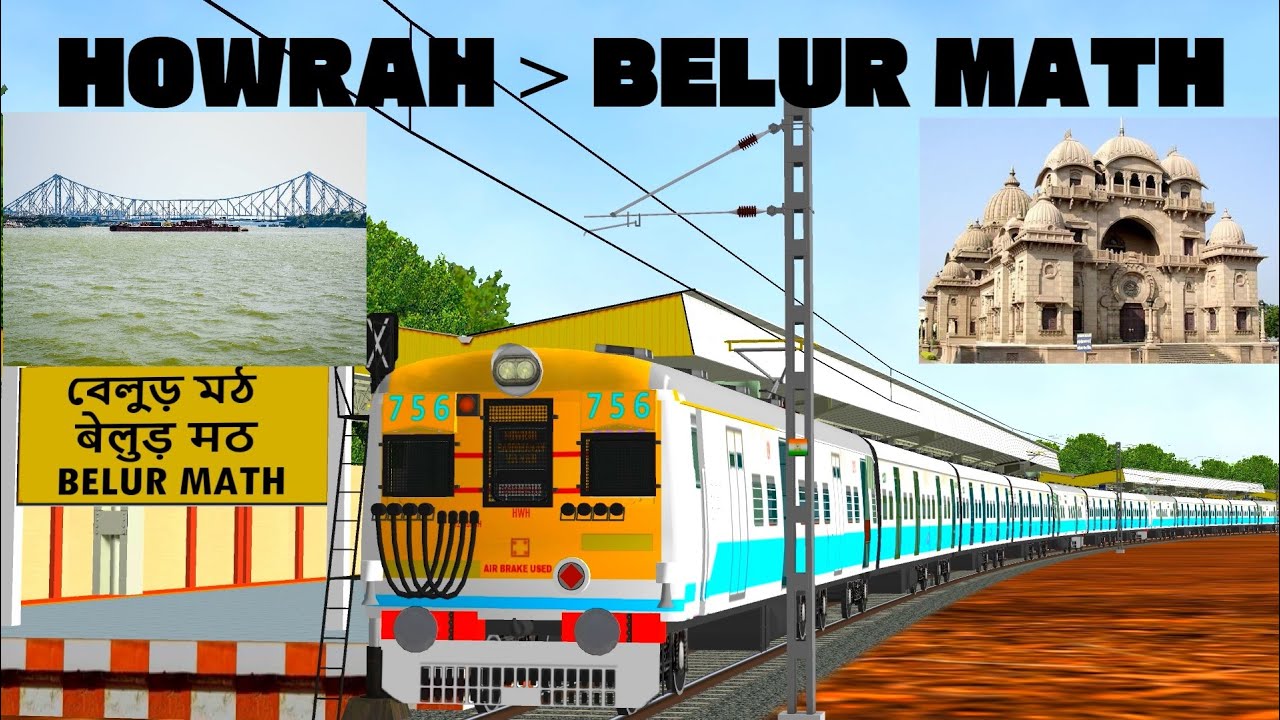 A Fun Trip In Jessop EMU From Howrah To Belur Math In Howrah Belur Math Local - YouTube