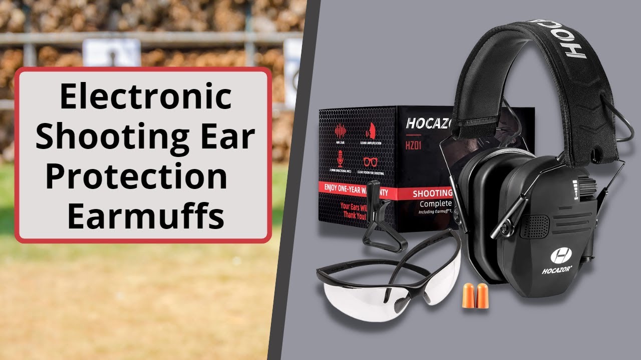 Electronic Shooting Ear Protection Earmuffs - YouTube
