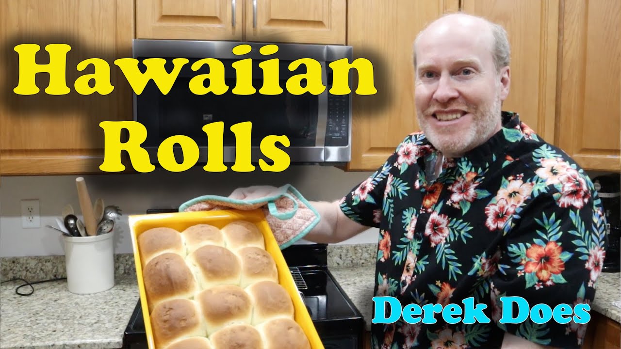 How to make Hawaiian Rolls on Derek Does! - YouTube