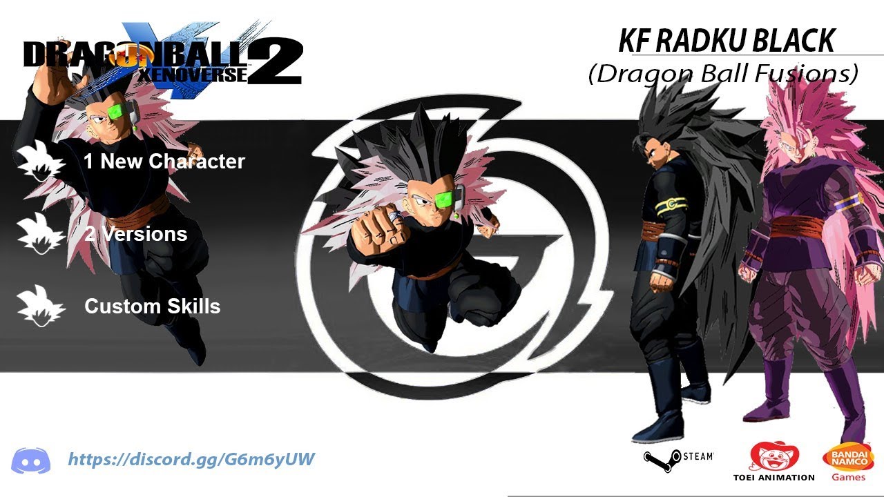 Dragonball Xenoverse 2 Radku Black (Goku Black and Raditz fusion)(Mod ...