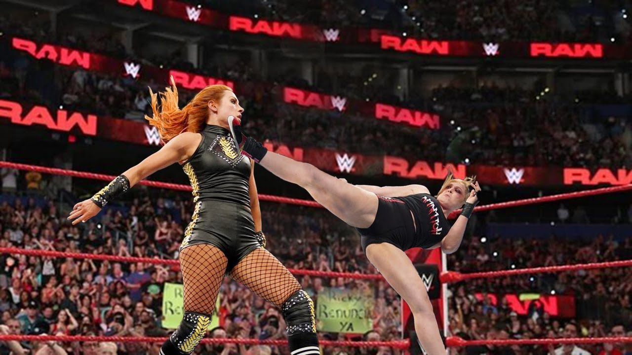Ronda Rousey vs Becky Lynch ll WWE Full macth - YouTube