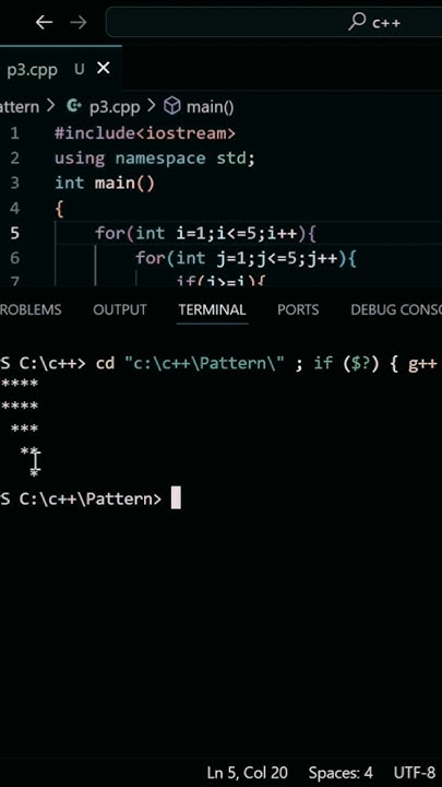 Star Pattern 3 using C++ #digitalcodingadda - YouTube