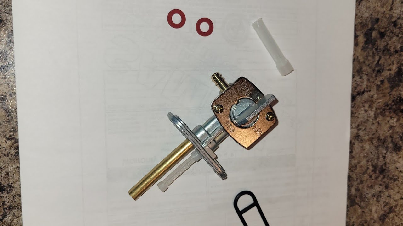 new petcock for the Suzuki 80cc quad - YouTube