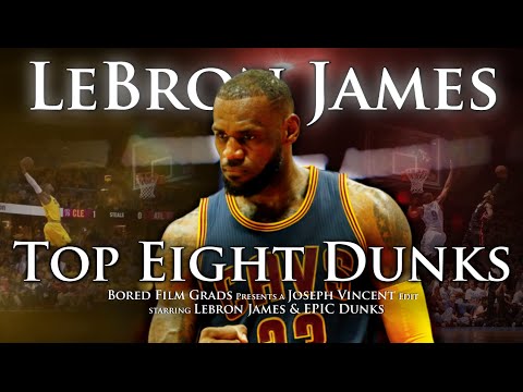LeBron James - Top Eight Dunks - YouTube