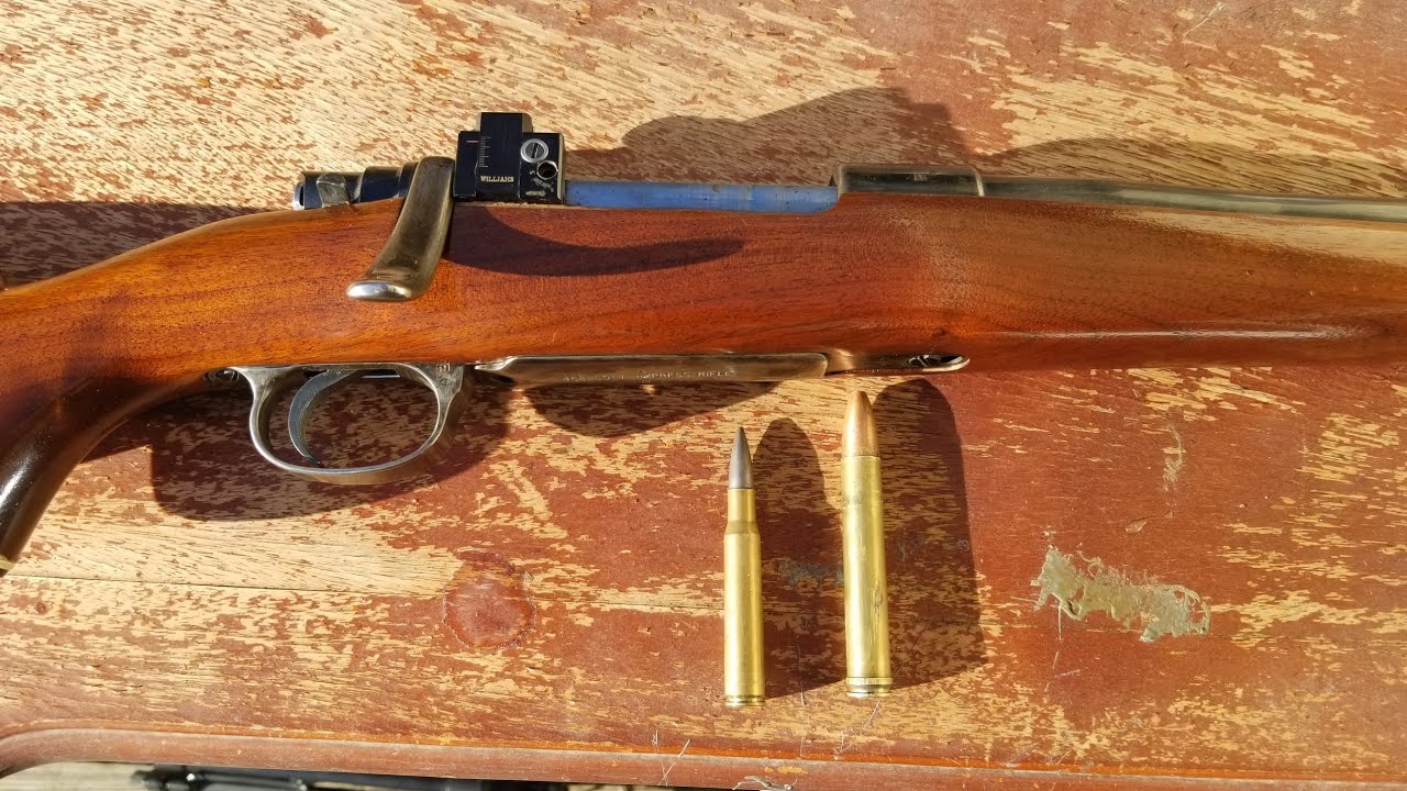 mauser 98 458 lott dangerous game rifle - YouTube