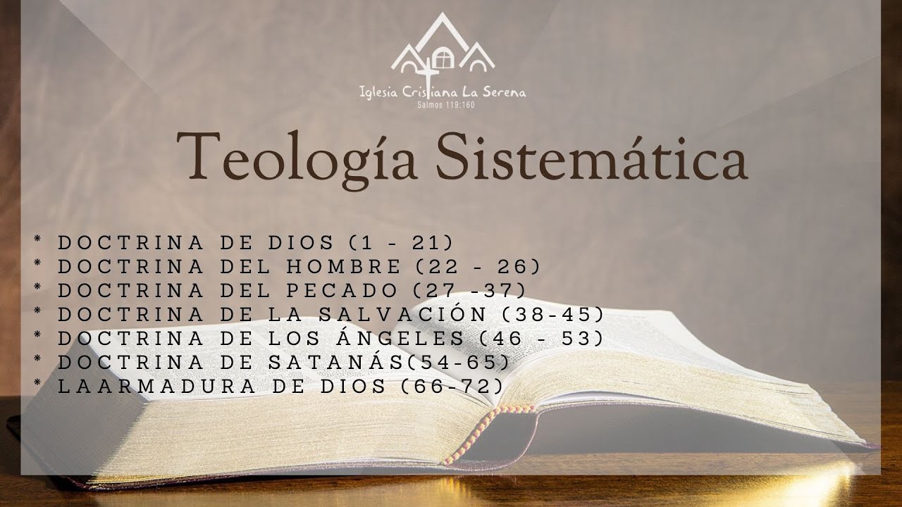 1.TEOLOGÍA SISTEMÁTICA : DOCTRINA DE DIOS - YouTube