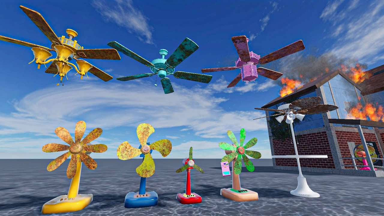 Various Rusty Fan Blades, Stand Fan, Ceiling Fan, Wall Fan Video ...