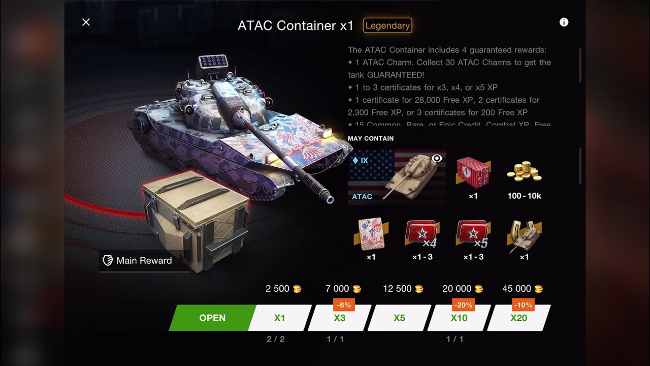 WOTB | OPENING 33X ATAC CONTAINERS!!! - YouTube