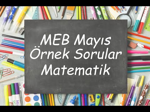 Mayıs Ayı Matematik Örnek Sorular MEB