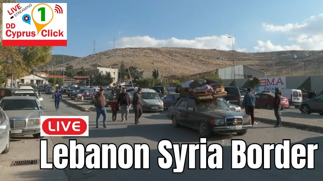 View of Lebanese border crossing with Syria - YouTube