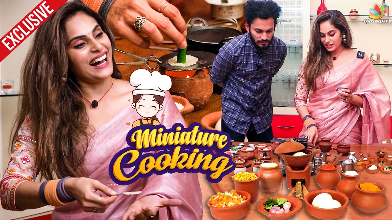 Shrutika & Kuraishi Ultimate Miniature Cooking 😂 | Fun Interview ...