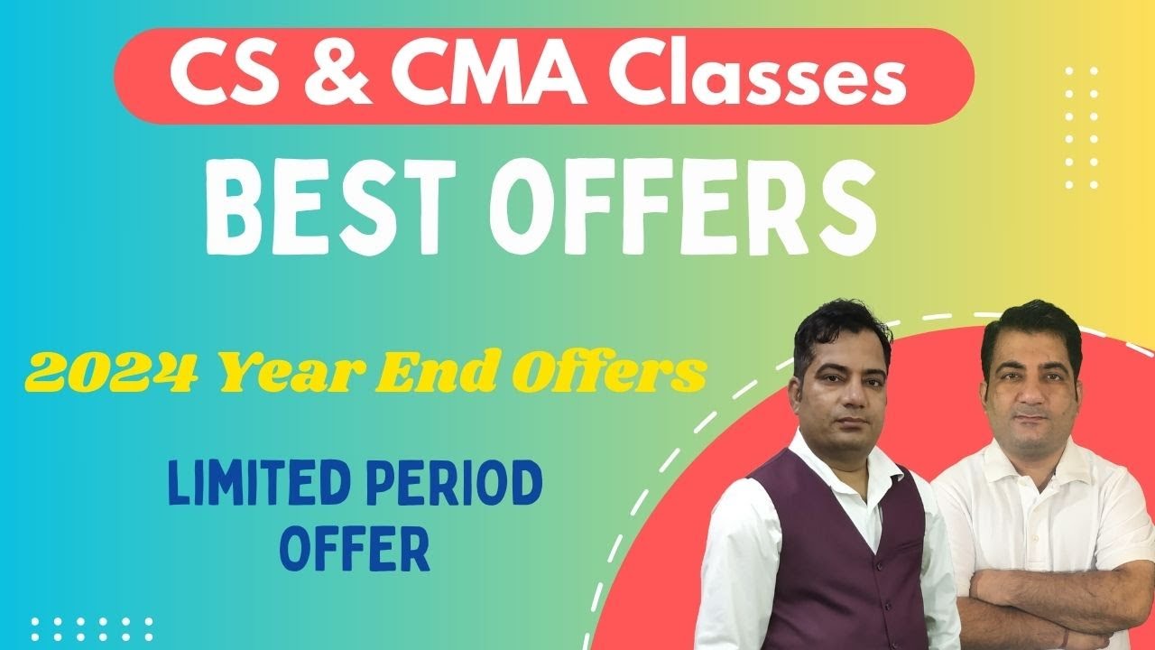 CS & CMA Classes 2024 Year End Offers ! Best Online Classes Offers by KCC TUTORIALS - YouTube