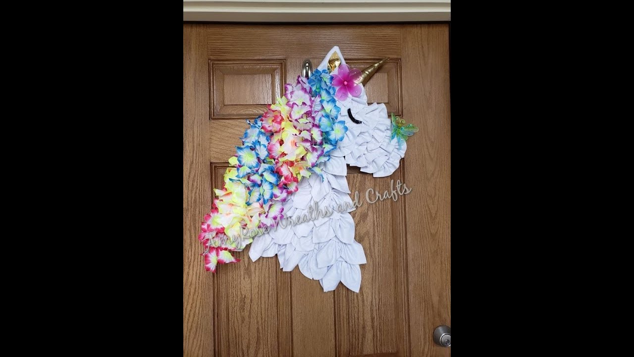 Unicorn wall or door decor (This was a Facebook live) - YouTube
