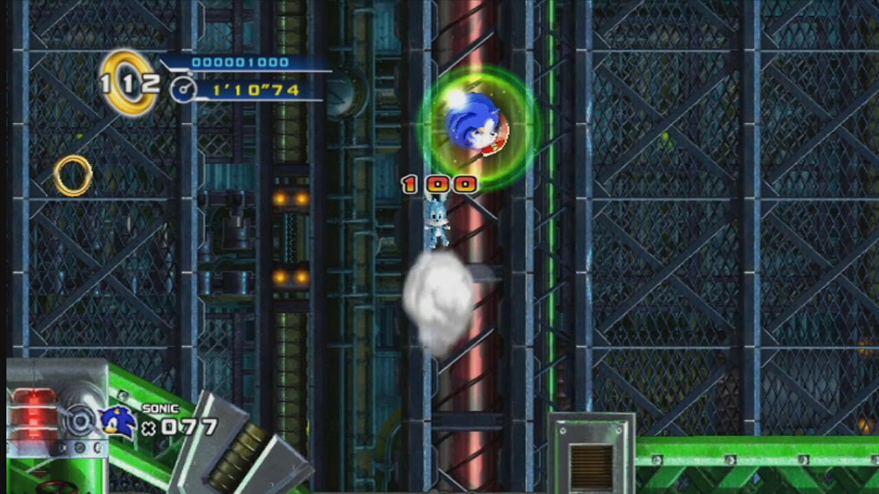 Sonic 4: Episode I (Wii) - Mad Gear Zone: Act 1 - YouTube