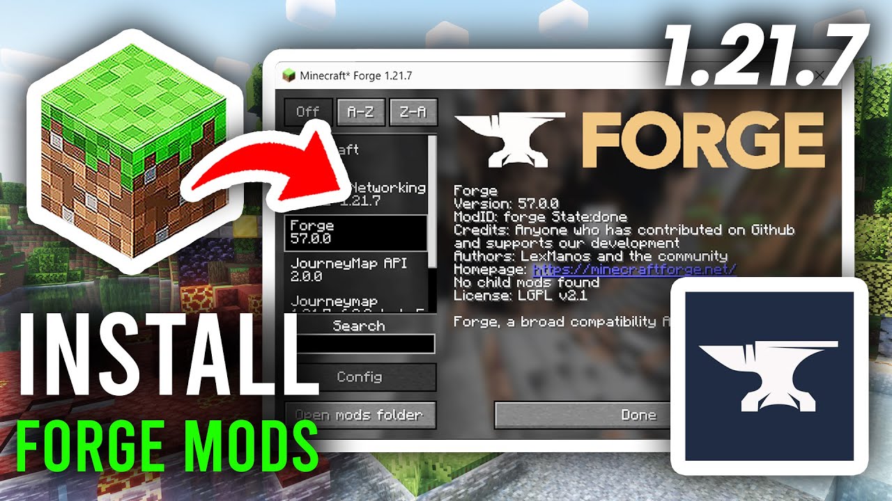 How To Install Forge Mods In Minecraft 1.21.7 - Step By Step - YouTube