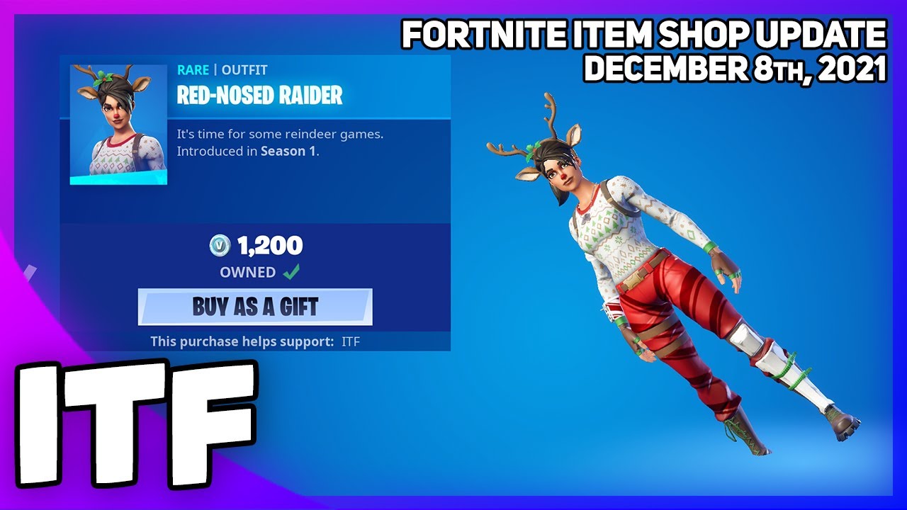 Fortnite Item Shop RED-NOSED RAIDER IS BACK! [December 8th, 2021 ...