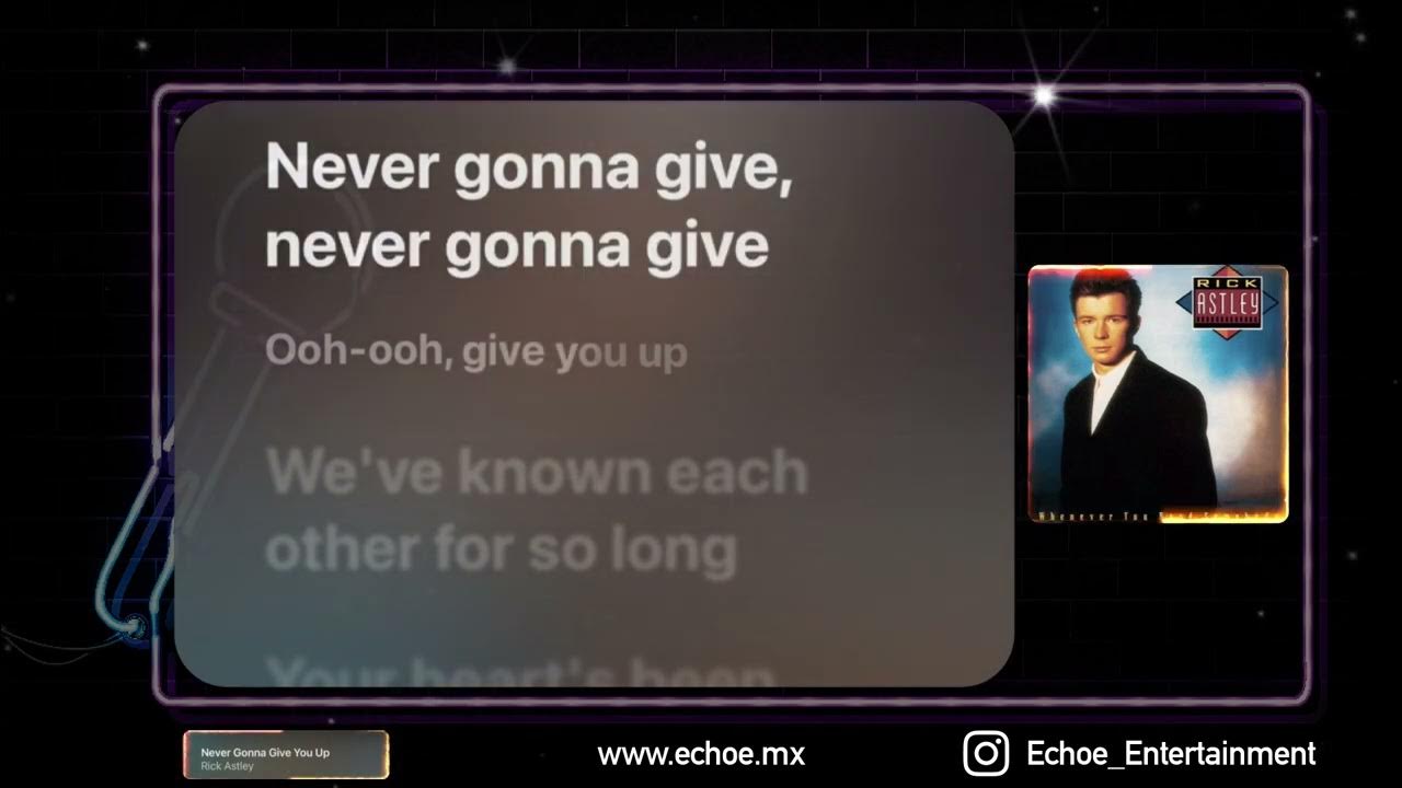Rick Astley - Never Gonna Give You Up (Karaoke Version, Original Music ...