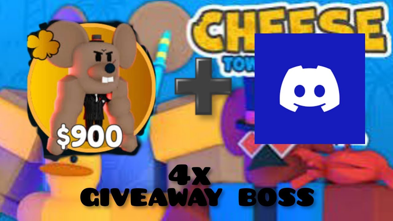 CHEESE TD GIVEAWAY 5X BOSS EVERY SATUDAY! ON MY DISCORD SERVER - YouTube