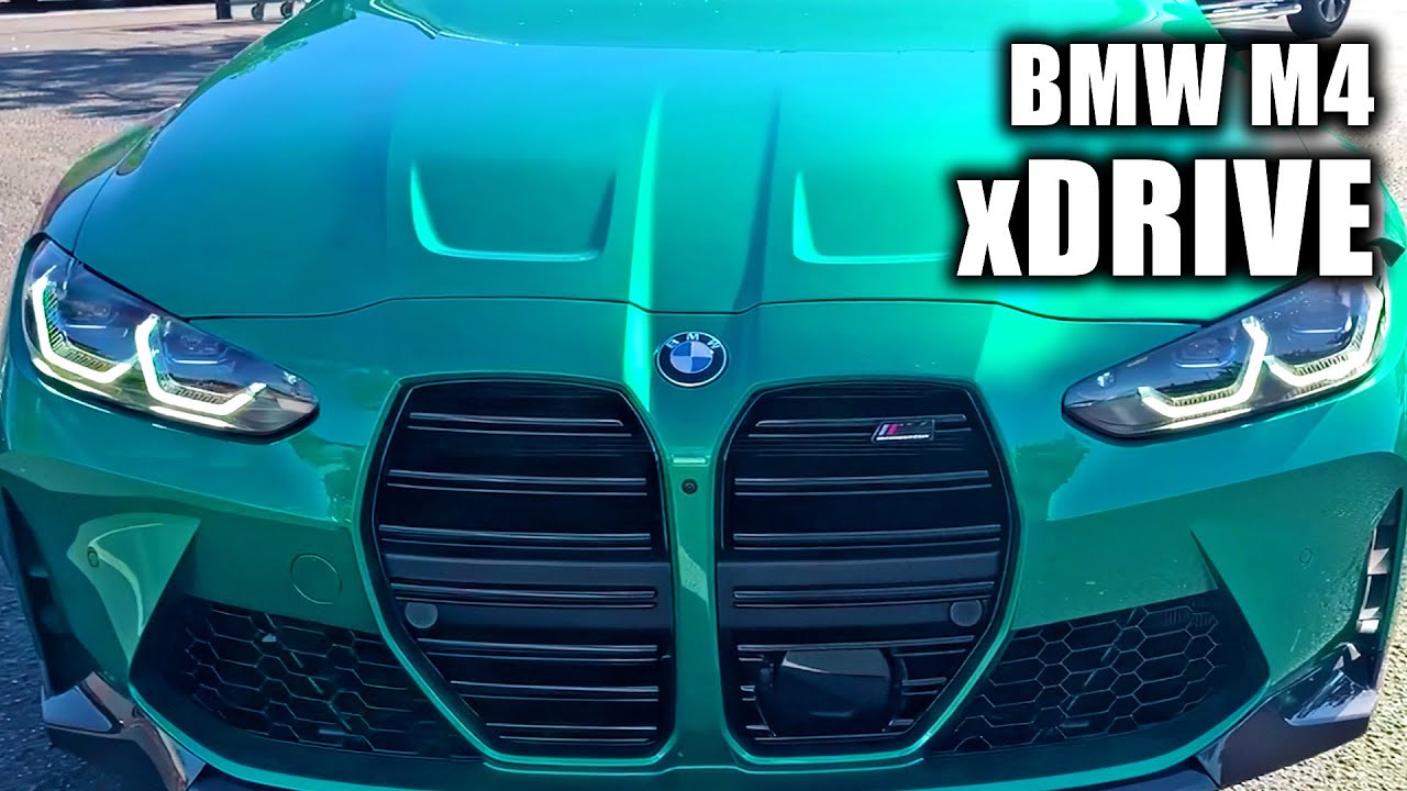2022 BMW M4 Competition xDrive • Slow-Motion Walkaround and Drive-Off ...