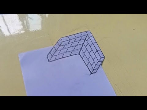 3d wall drawing||3d drawing|easy drawing||3d drawing for beginners ...