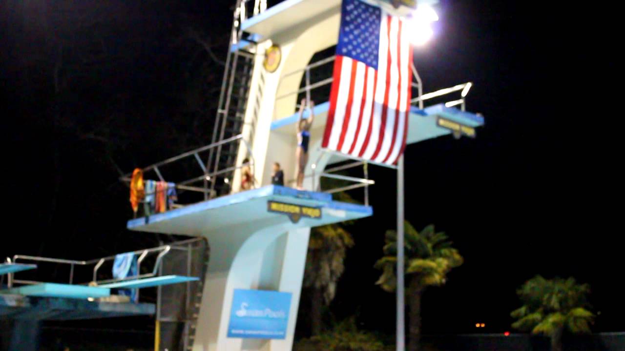 front one and onehalf somersault pike 5m - YouTube