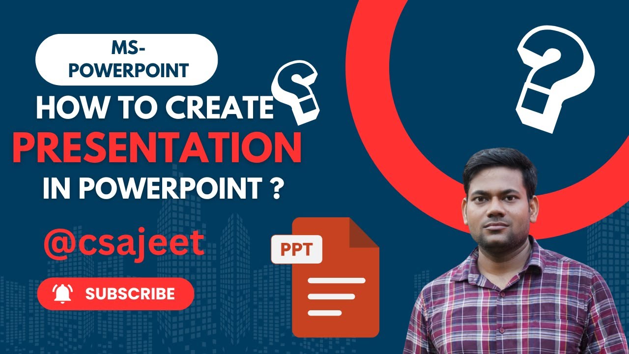 How to Create Presentation in MS-PowerPoint ? - YouTube