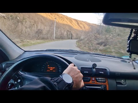 Mercedes W203 POV Drive 2002 | C-Class Kompressor Review & Driving Feel