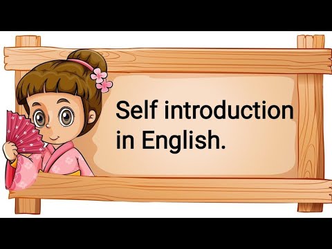 My self // Myself for kindergarten// Self introduction in English for ...