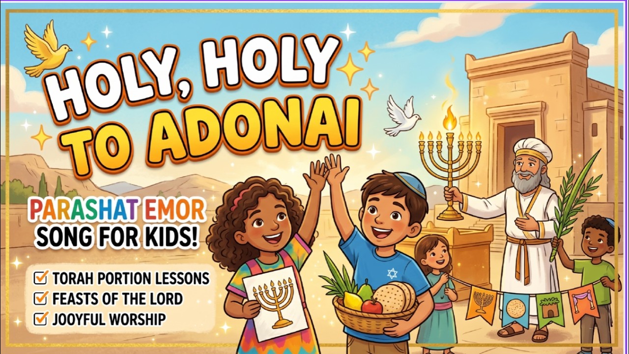 🎵 Holy, Holy to Adonai | Parashat Emor Song for Kids 🎶 - YouTube