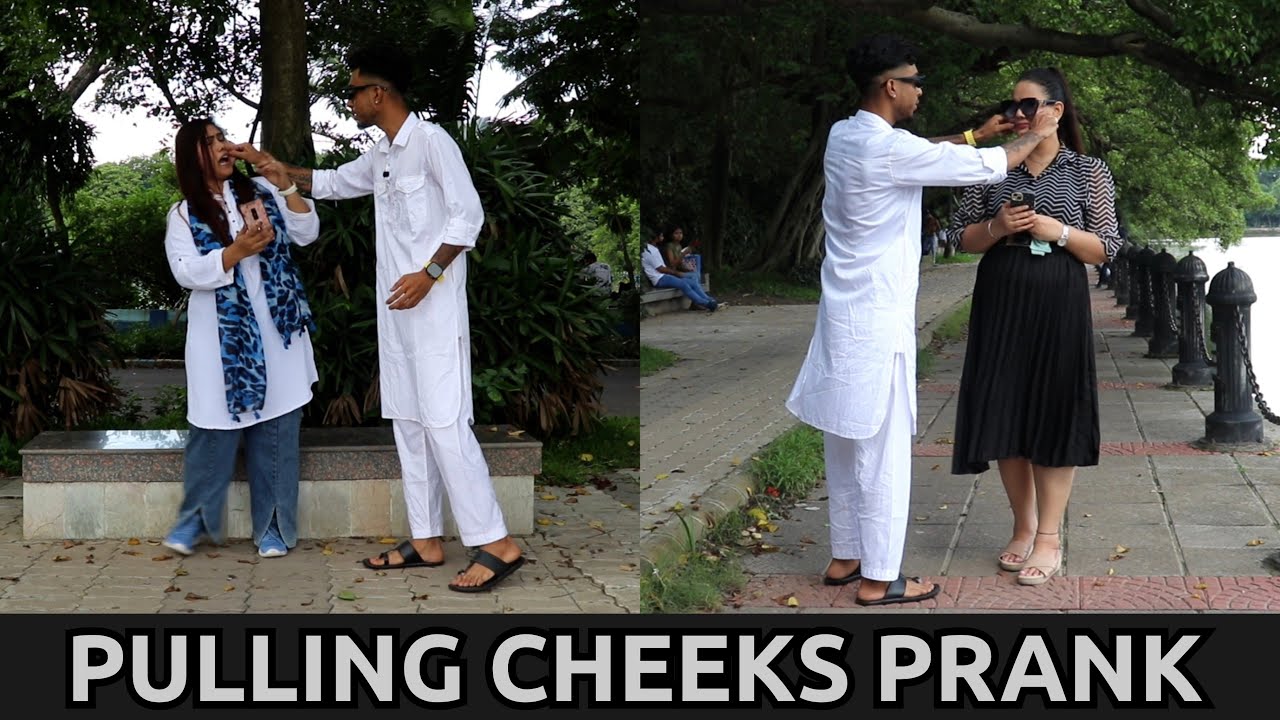 Pulling Cheeks Prank On Cute Girls || Epic Reaction || Debarthi kundu ...