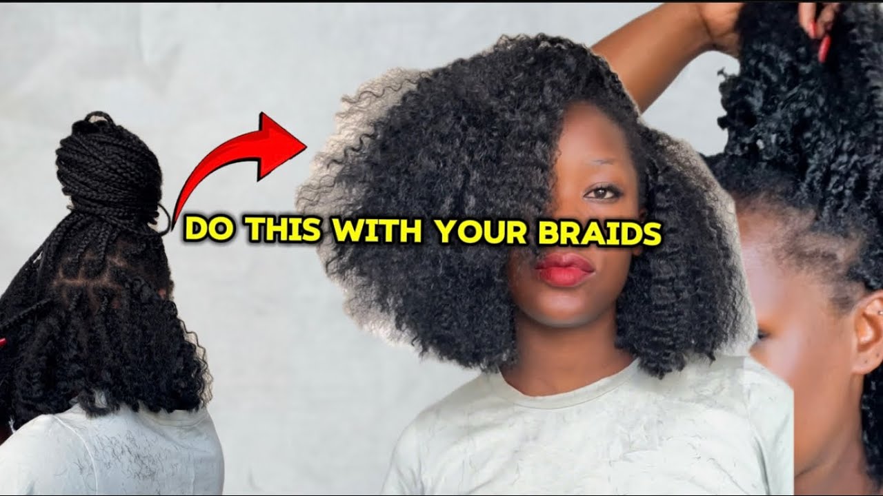 Do This to your Braids before you undo them..one Minute DIY Braids to ...