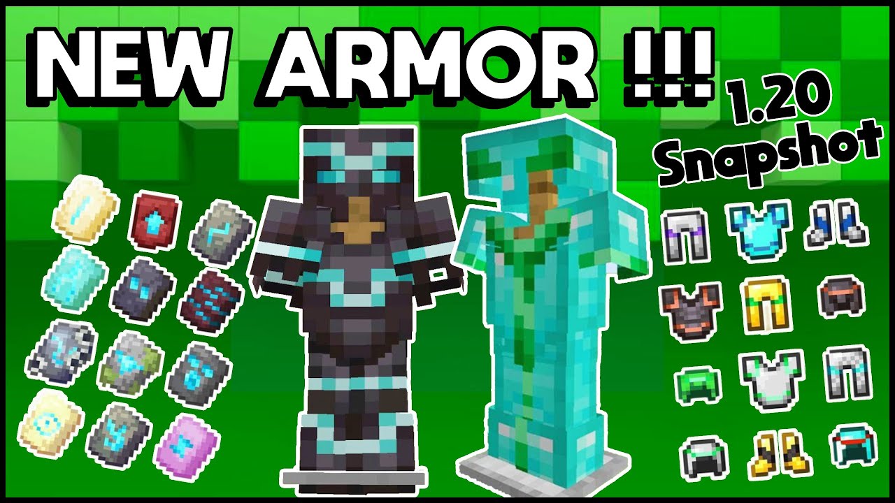 New Armor in Minecraft | Testing Minecraft 1.20 Snapshot 23W04A ...