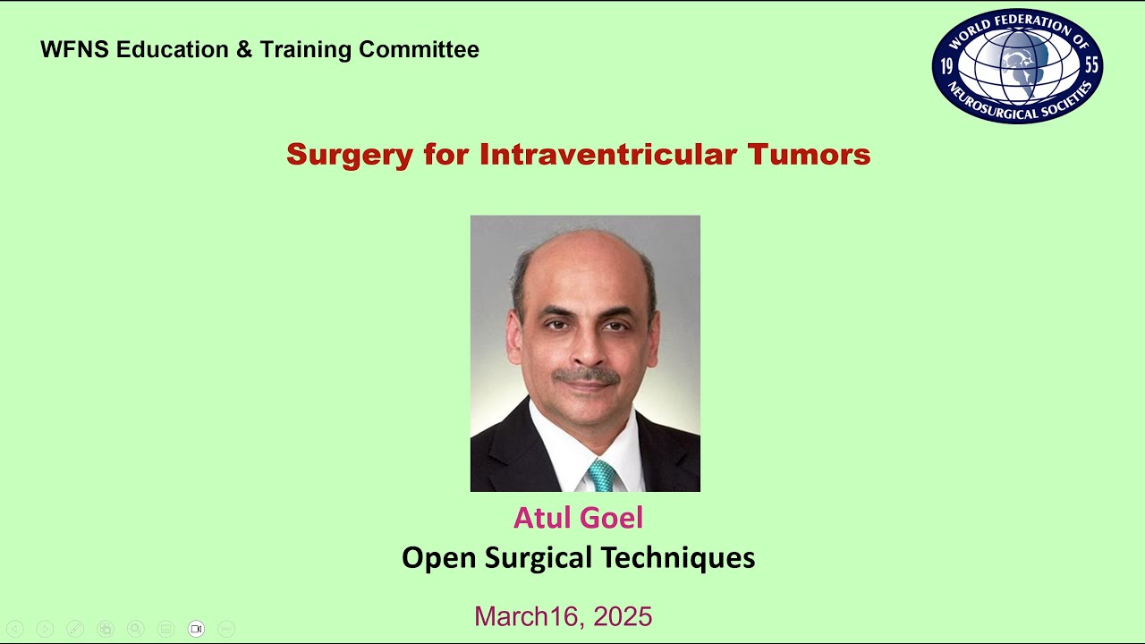 Surgery for Intraventricular Tumors: Open Surgical Techniques. Atul ...