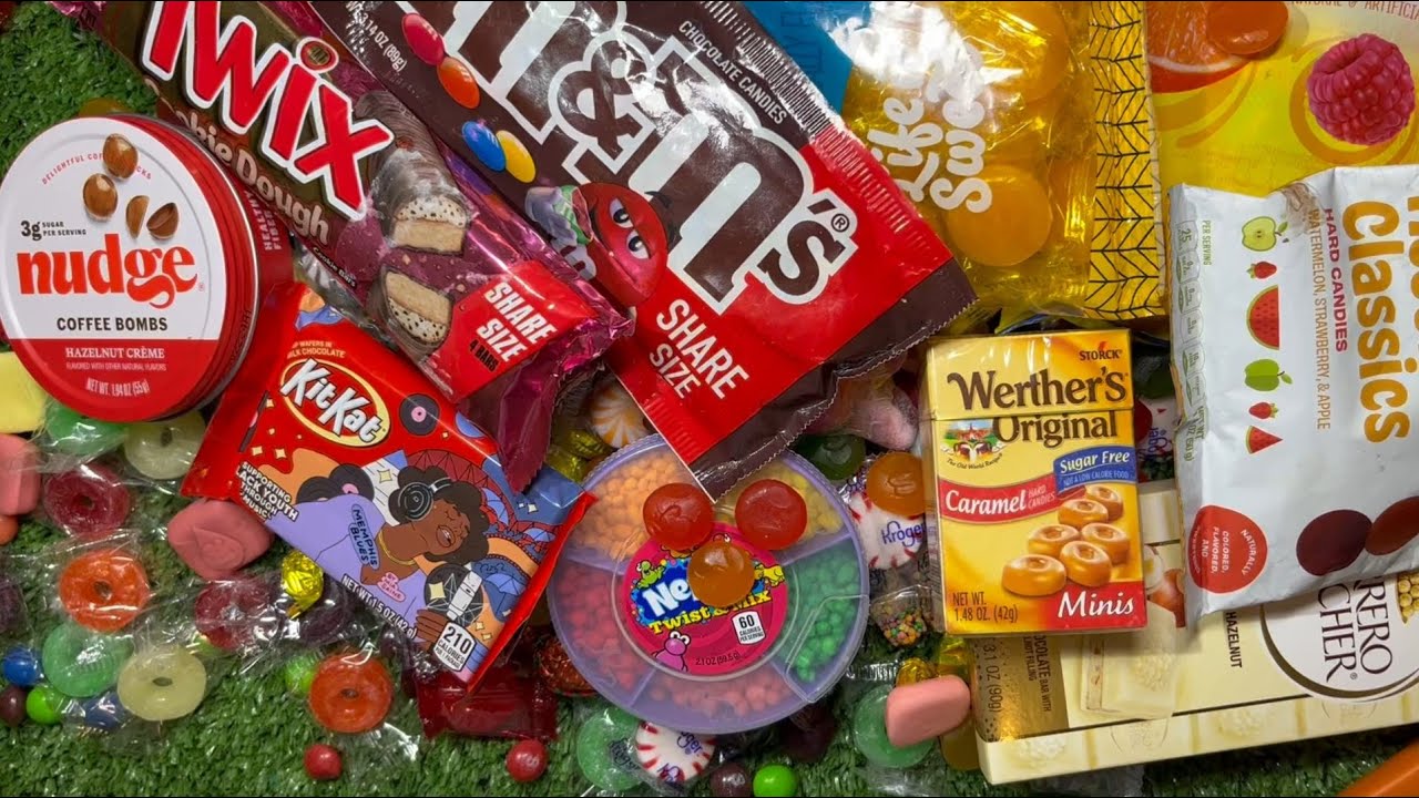 Lovely candy and chocolate ASMR | Unpacking | Candy sound | Satisfying ...