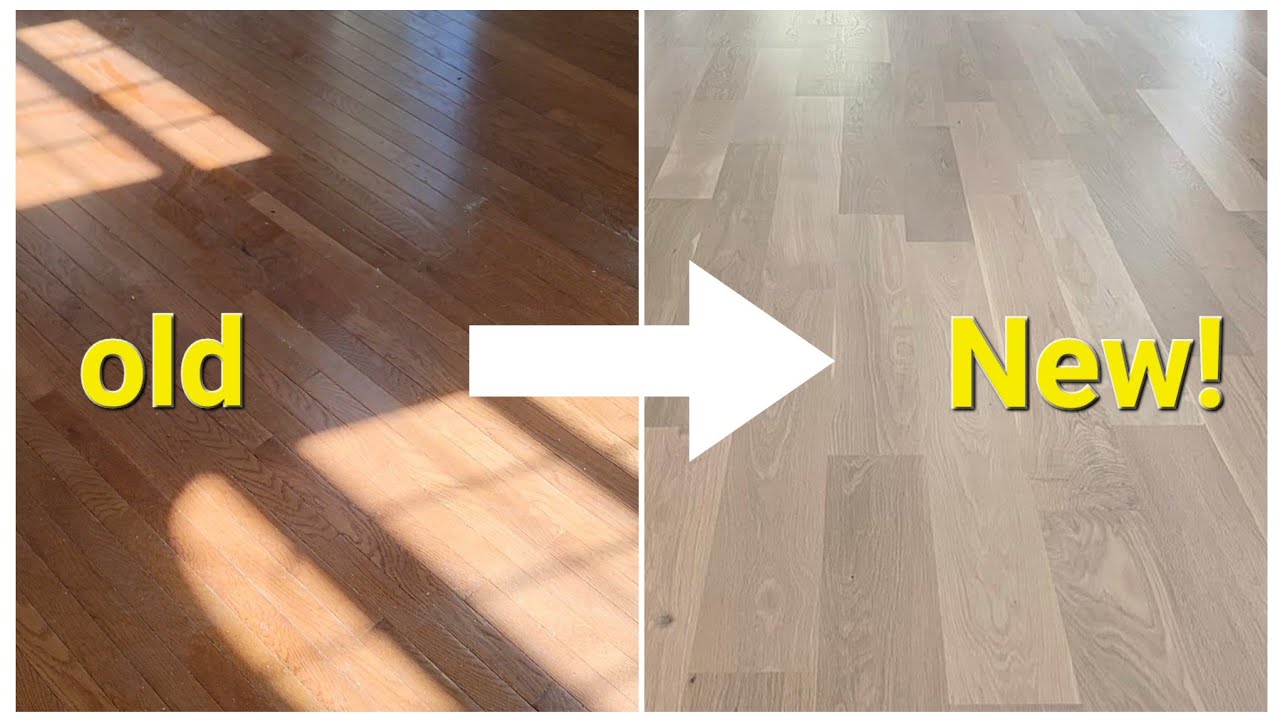 Prefinished Floor Makeover: Sanding for a Fresh Look - YouTube