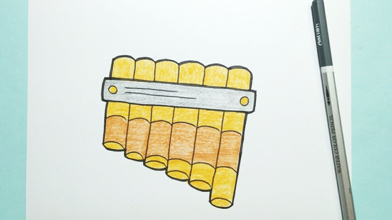 Drawing Pan Flute - Music Instrument - YouTube