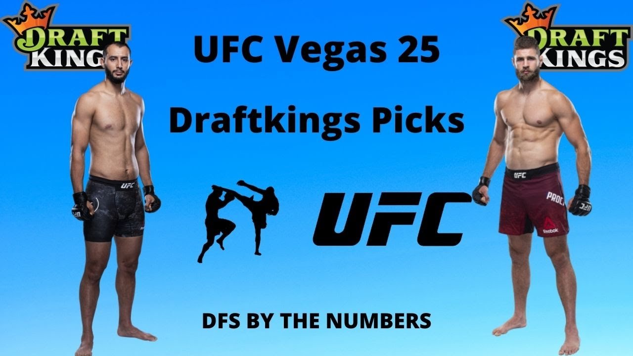 UFC Vegas 25 Draftkings MMA Picks - YouTube