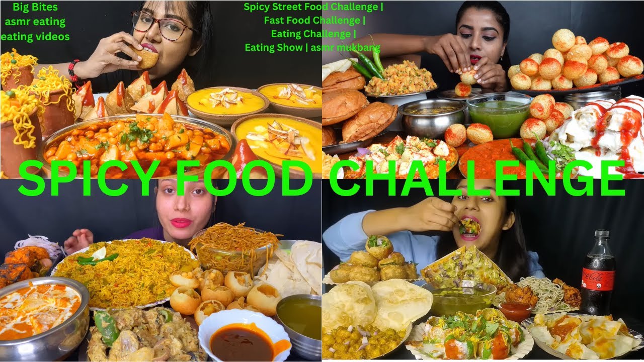 Spicy Street Food Challenge | Fast Food Challenge | Eating Challenge ...