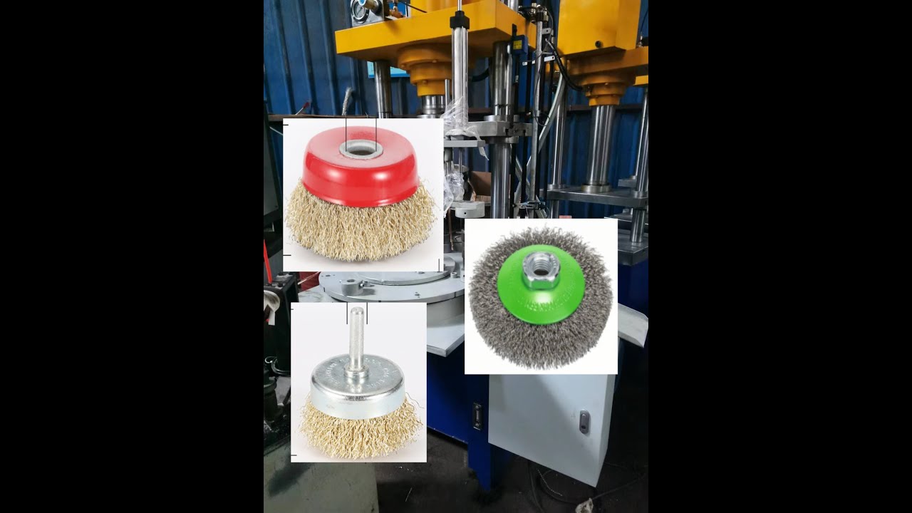 Polishing wire wheel brush making machine,grinding wire wheel brush ...