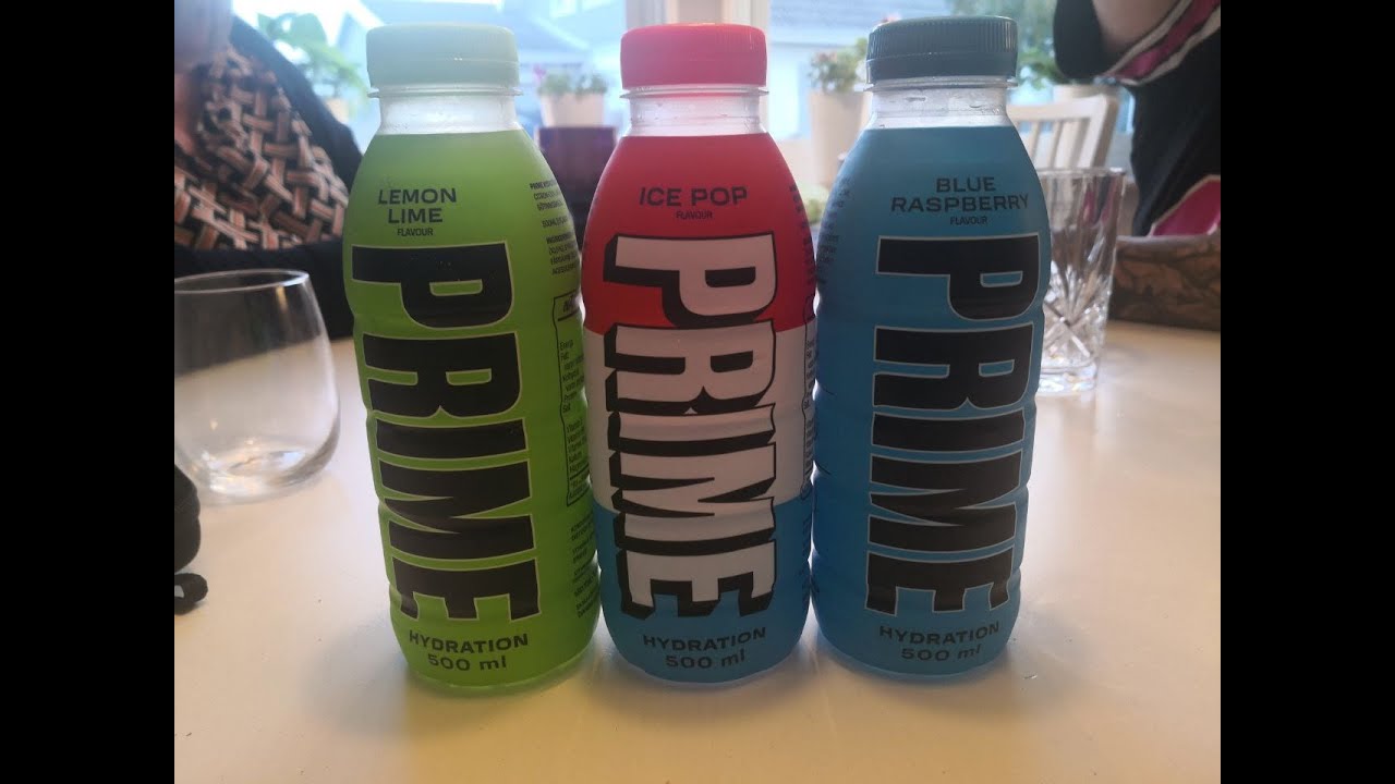 Prime Lemon Lime. Prime Ice Pop. Prime Blue Raspberry. - YouTube