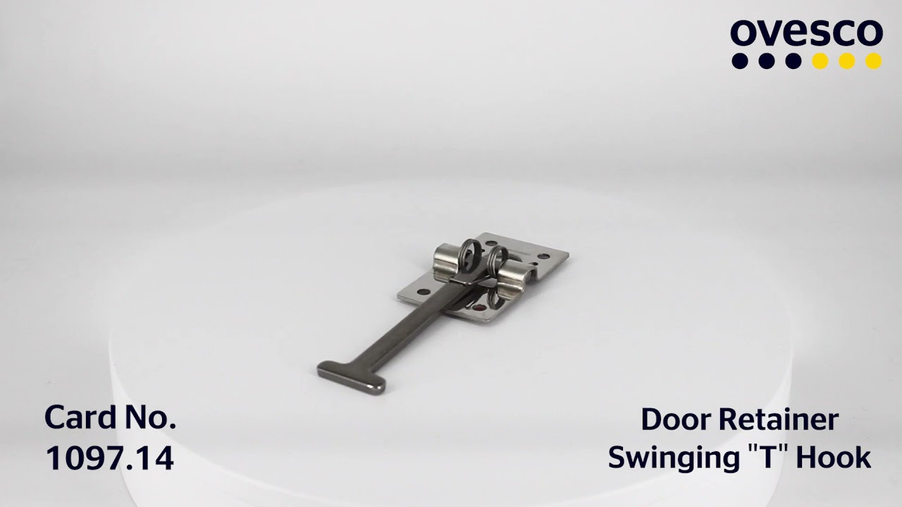 Door Retainer Swinging "T" Hook 1097 14 - YouTube