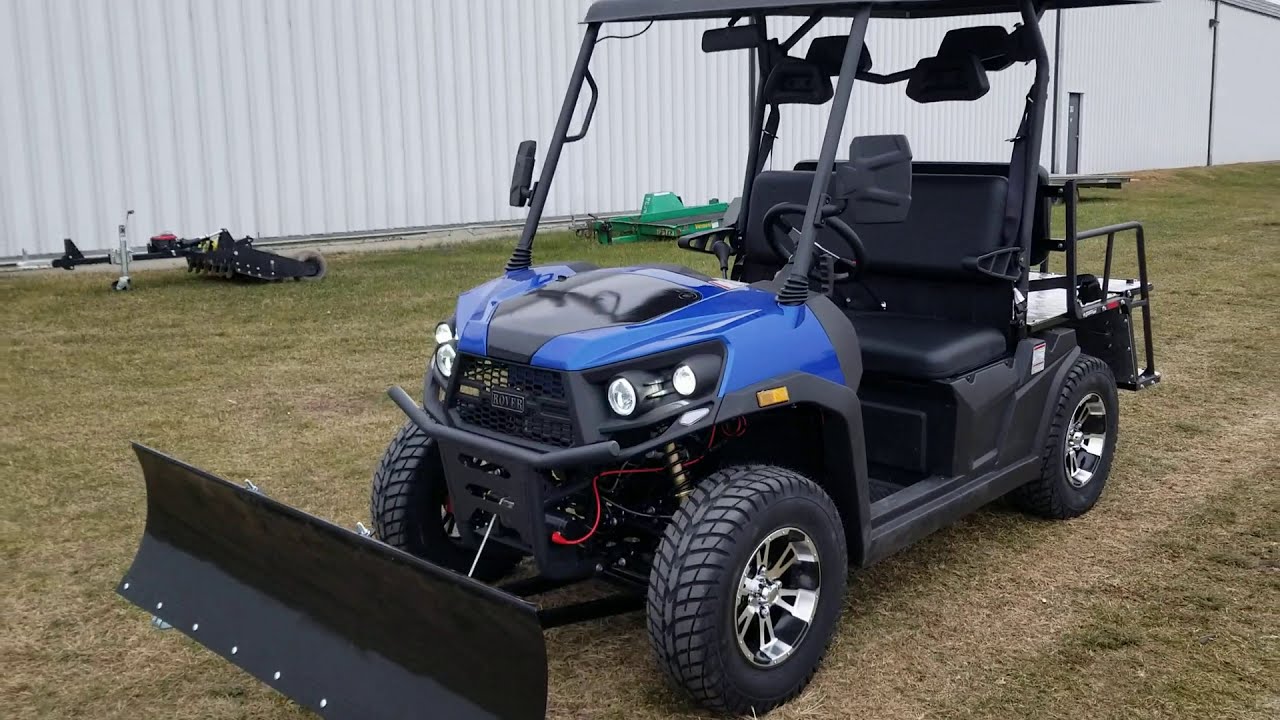 Rancher Rover UTV With Snow Plow On Sale Now Big UTILITY VEHICLE - YouTube