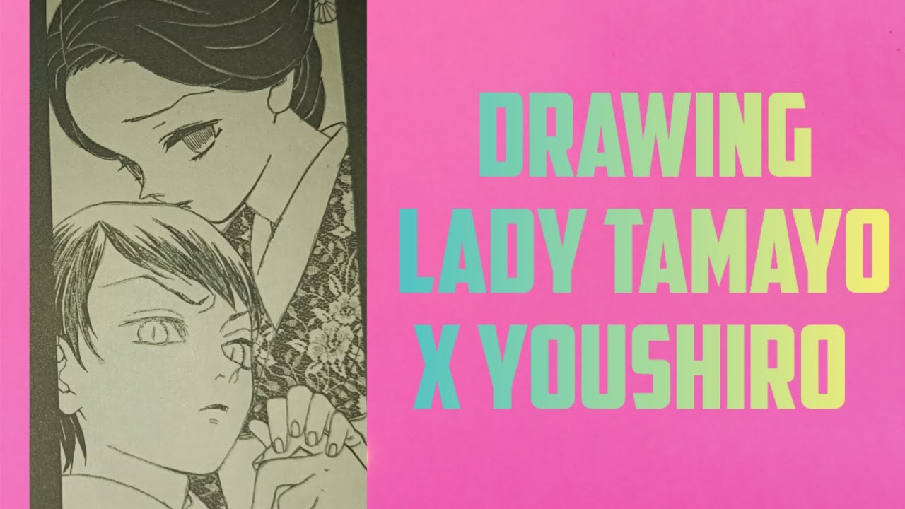 DRAWING LADY TAMAYO X YOUSHIRO | DEMON SLAYER #demonslayer #anime - YouTube