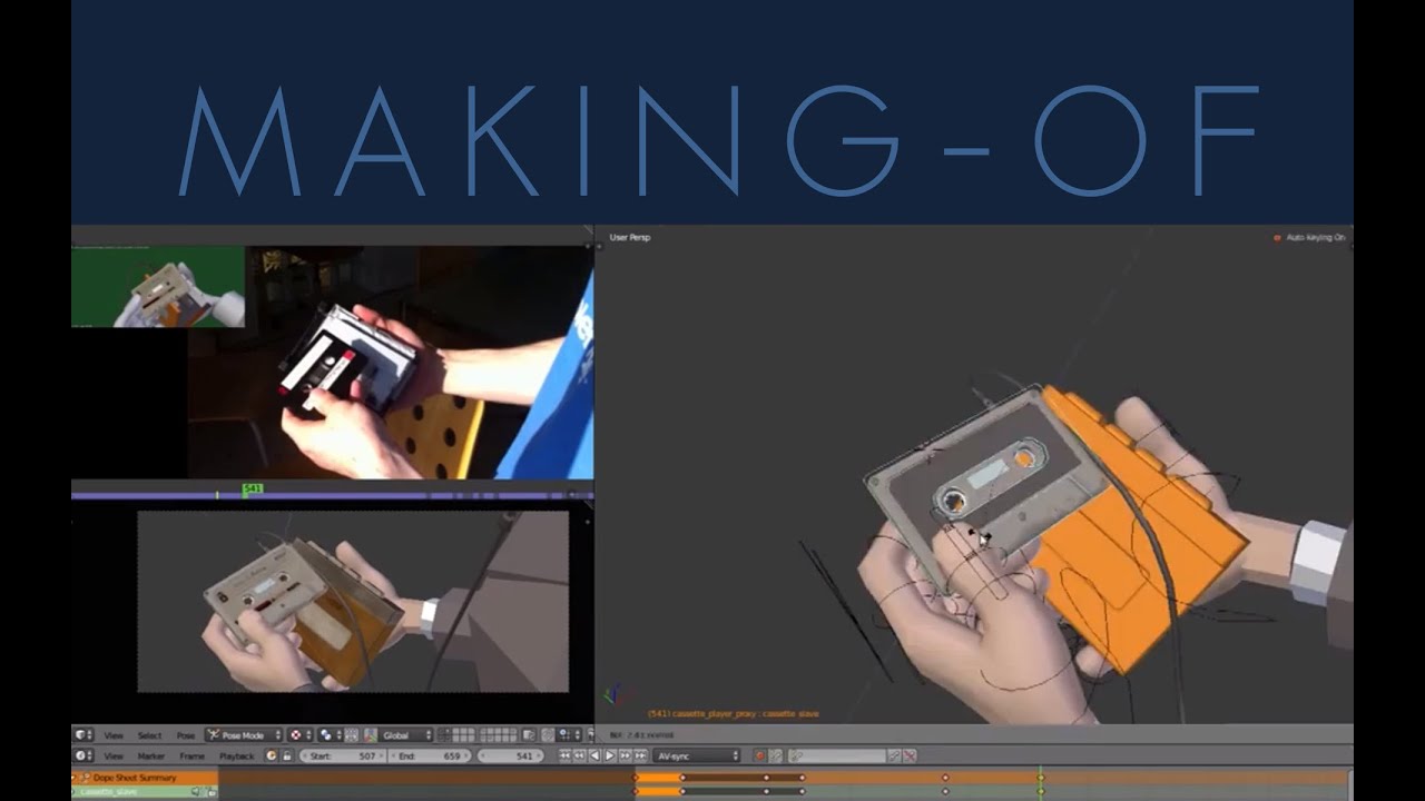 Making of: the cassette player animation - YouTube