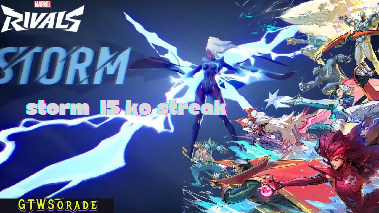 Storm Marvel rivals 20 Ko streak - YouTube
