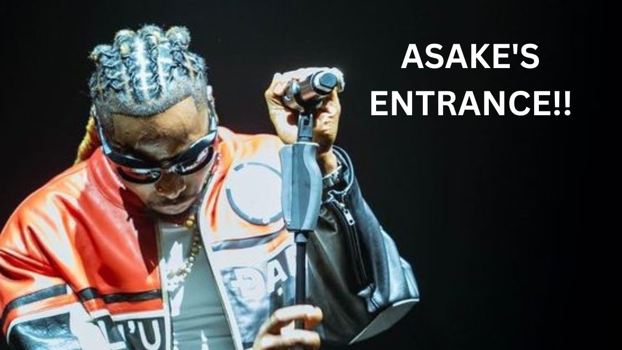 Asake entrance live at eko convention center Lagos Mr money with the ...