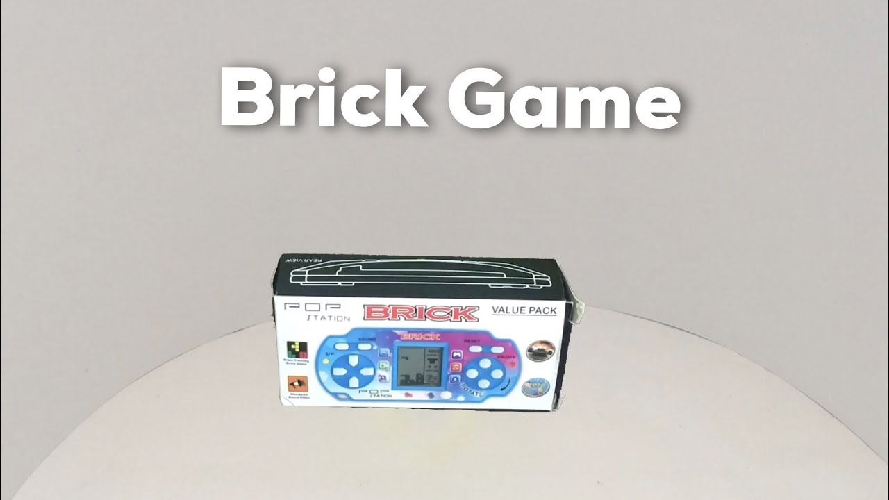 Pop Station Mini Brick Videogame - YouTube